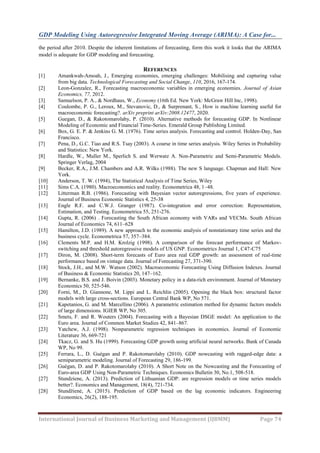 GDP Modeling Using Autoregressive Integrated Moving Average (ARIMA): A Case for Greek GDP | PDF