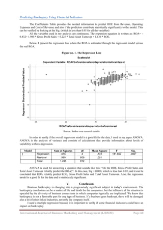 Predicting Bankruptcy Using Financial Indicators | PDF