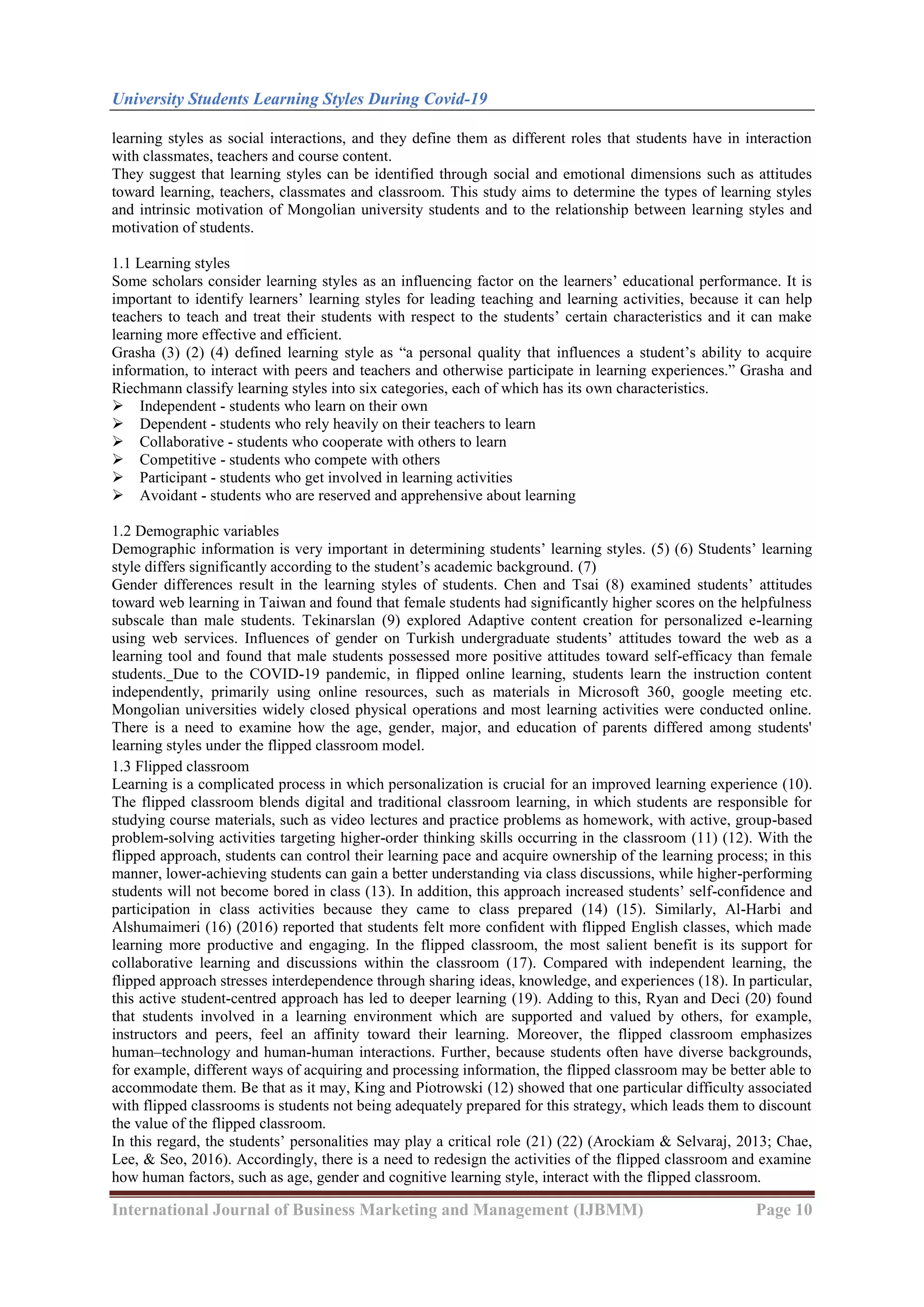 University Students Learning Styles During Covid-19 | PDF