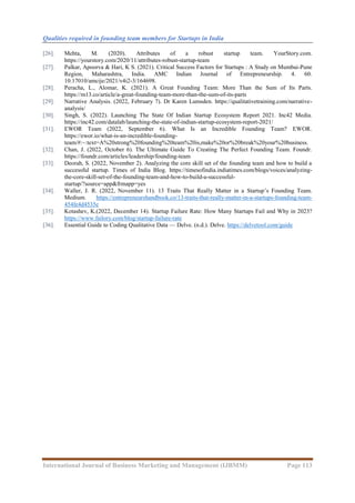 Qualities required in founding team members for Startups in India | PDF