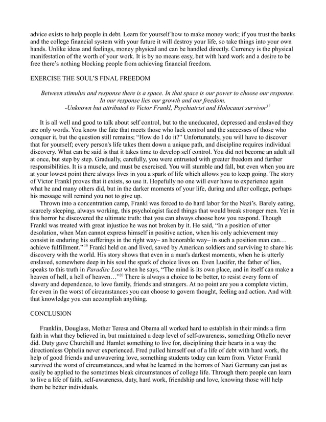 The Importance of Self Control | PDF