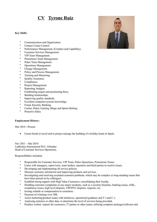 Tyrone Ruiz - CV Linkedin | DOC