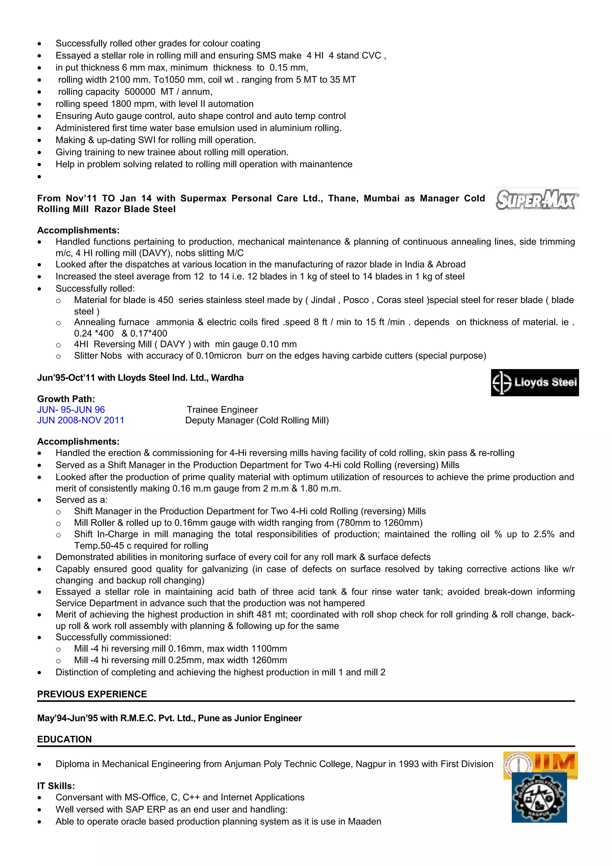 naukri resume | DOC