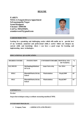 RESUME 2 | PDF