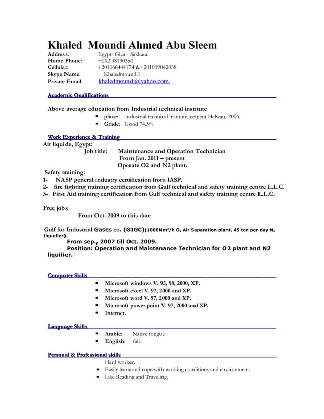 khaled moundicv | PDF