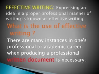 effective writing | PPTX