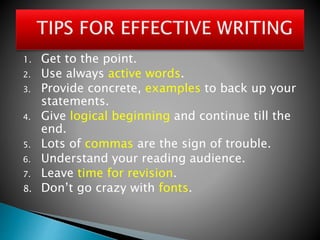 effective writing | PPT