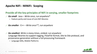 Connecting the Drops with Apache NiFi & Apache MiNiFi | PPT