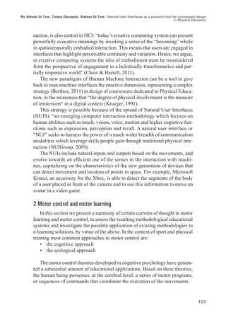 Natural User Interfaces as a powerful tool for courseware design in ...