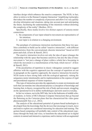 Natural User Interfaces as a powerful tool for courseware design in ...