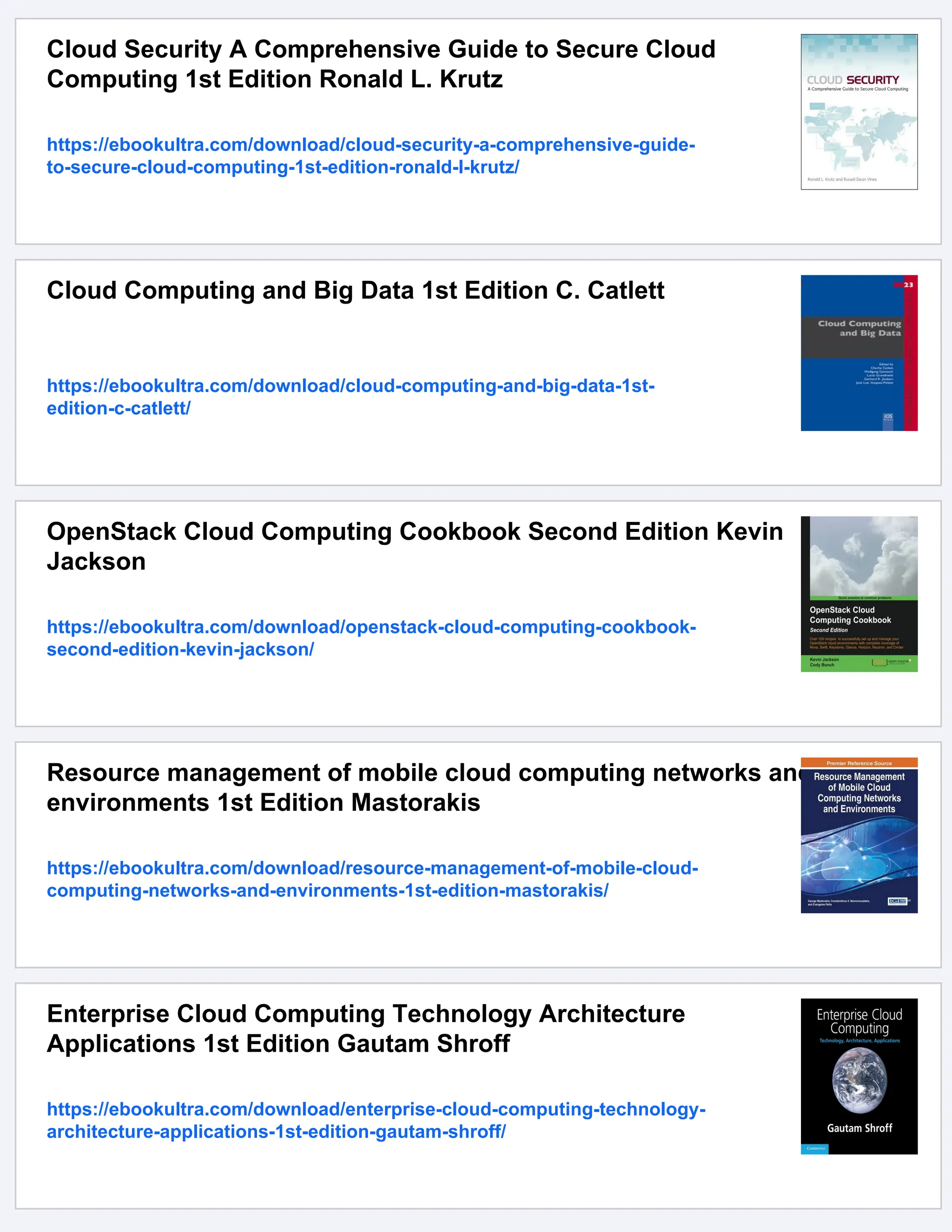 Essentials of Cloud Computing 1st Edition K. Chandrasekaran | PDF