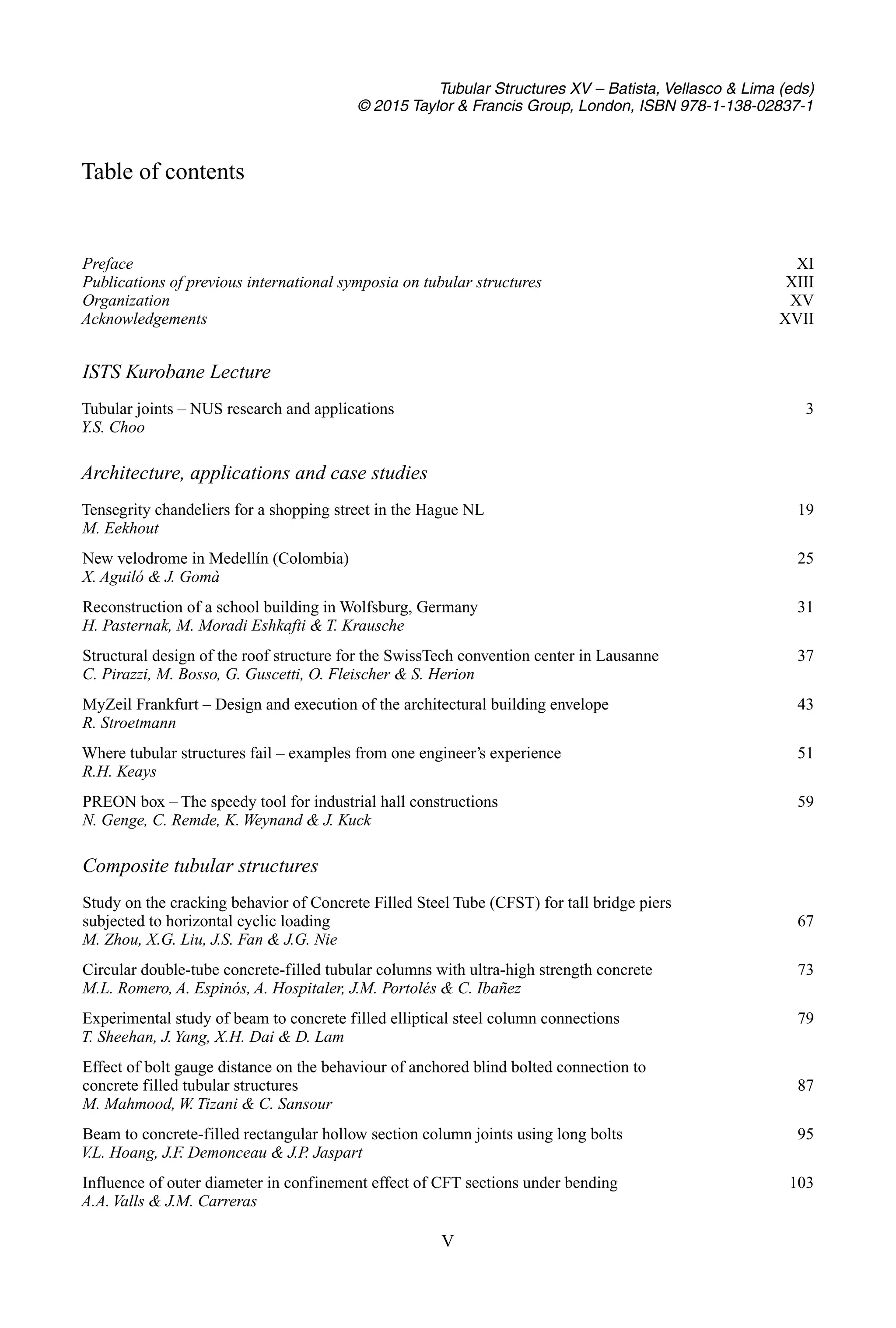 Tubular Structures XV Eduardo De Miranda Batista | PDF