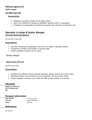 Kamran CV PK | DOCX
