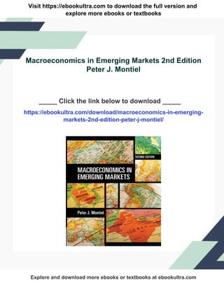 Macroeconomics in Emerging Markets 2nd Edition Peter J. Montiel | PDF
