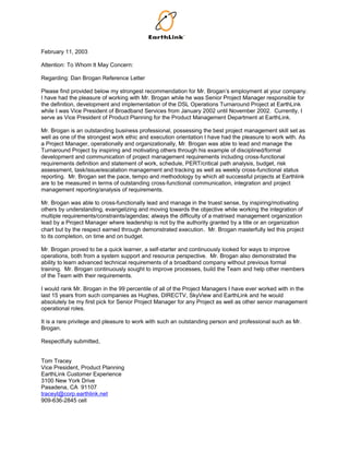 a_DB Reference_Tom Tracey_VP | DOC | Executive Leadership & Management ...