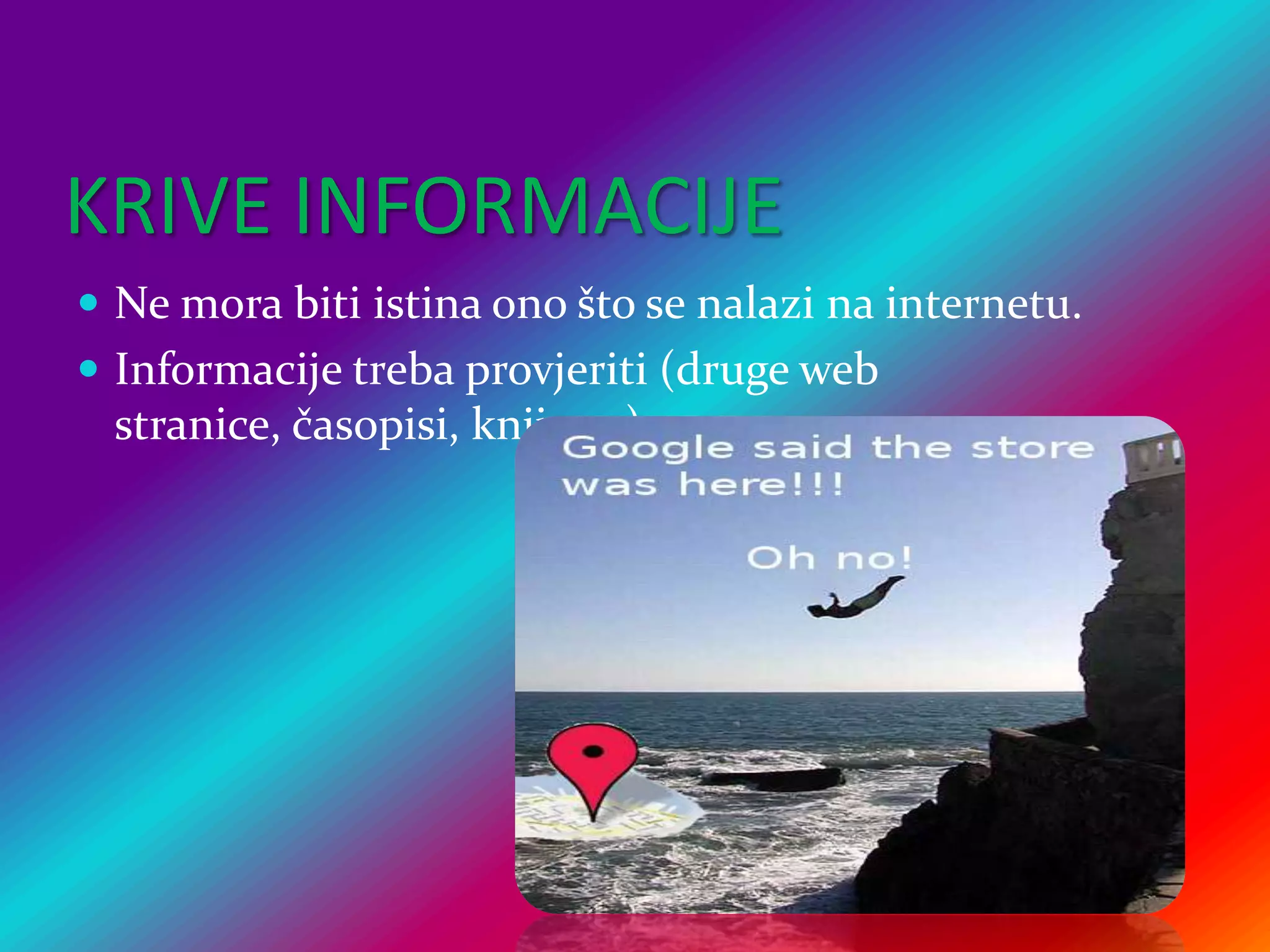 835 krive informacije | PPT