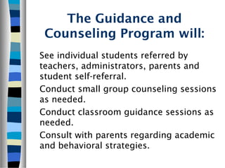 Guidance and Counseling Services ppt | PPT