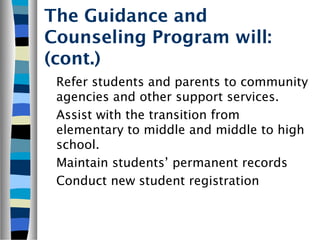 Guidance and Counseling Services ppt | PPT