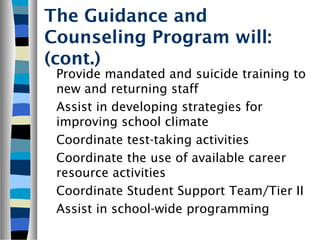 Guidance and Counseling Services ppt | PPT
