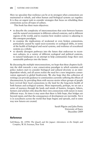 Nature And Culture Rebuilding Lost Connections Sarah Pilgrim | PDF
