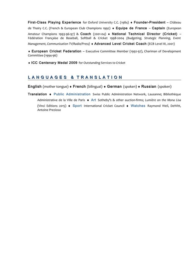 Simon Hewitt CV 2016 | DOC | Cricket | Sports