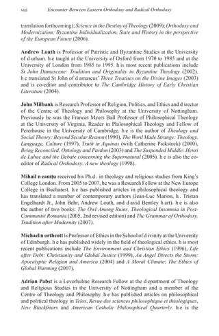 Encounter Between Eastern Orthodoxy And Radical Orthodoxy Adrian Pabst ...