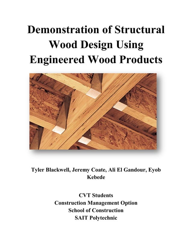 Structural Wood Design Capstone | PDF | Woodworking | Arts and Crafts