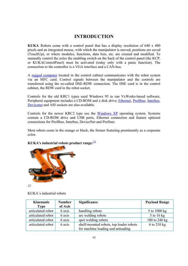 WORKING AND PROGRAMMING OF KUKA ROBOT | PDF | Robotics | Technology ...