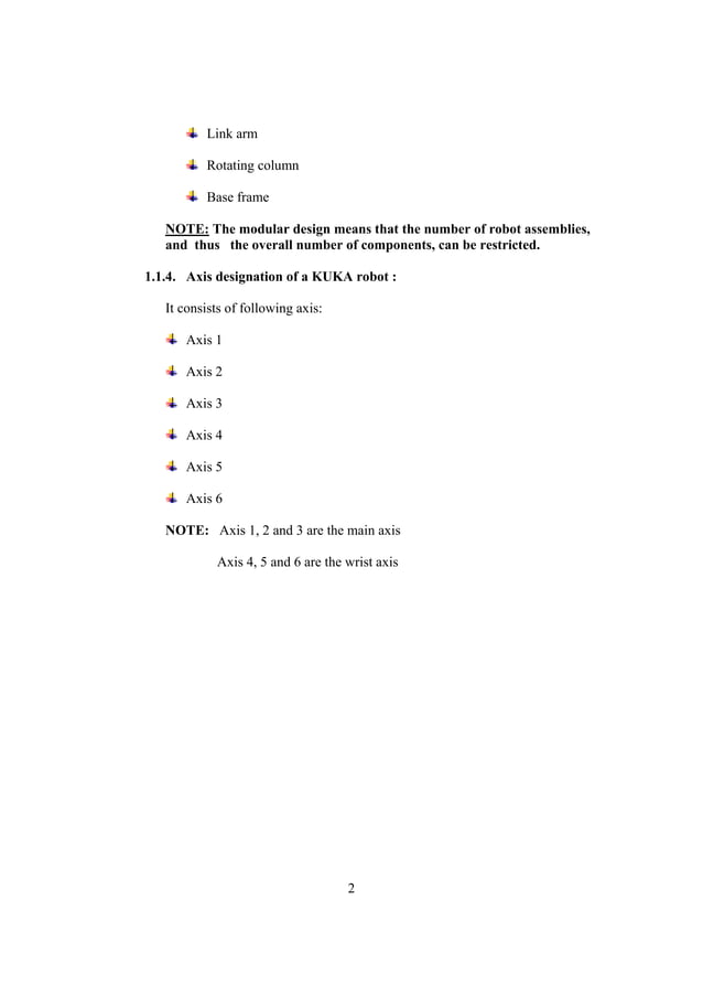 WORKING AND PROGRAMMING OF KUKA ROBOT | PDF | Robotics | Technology & Computing
