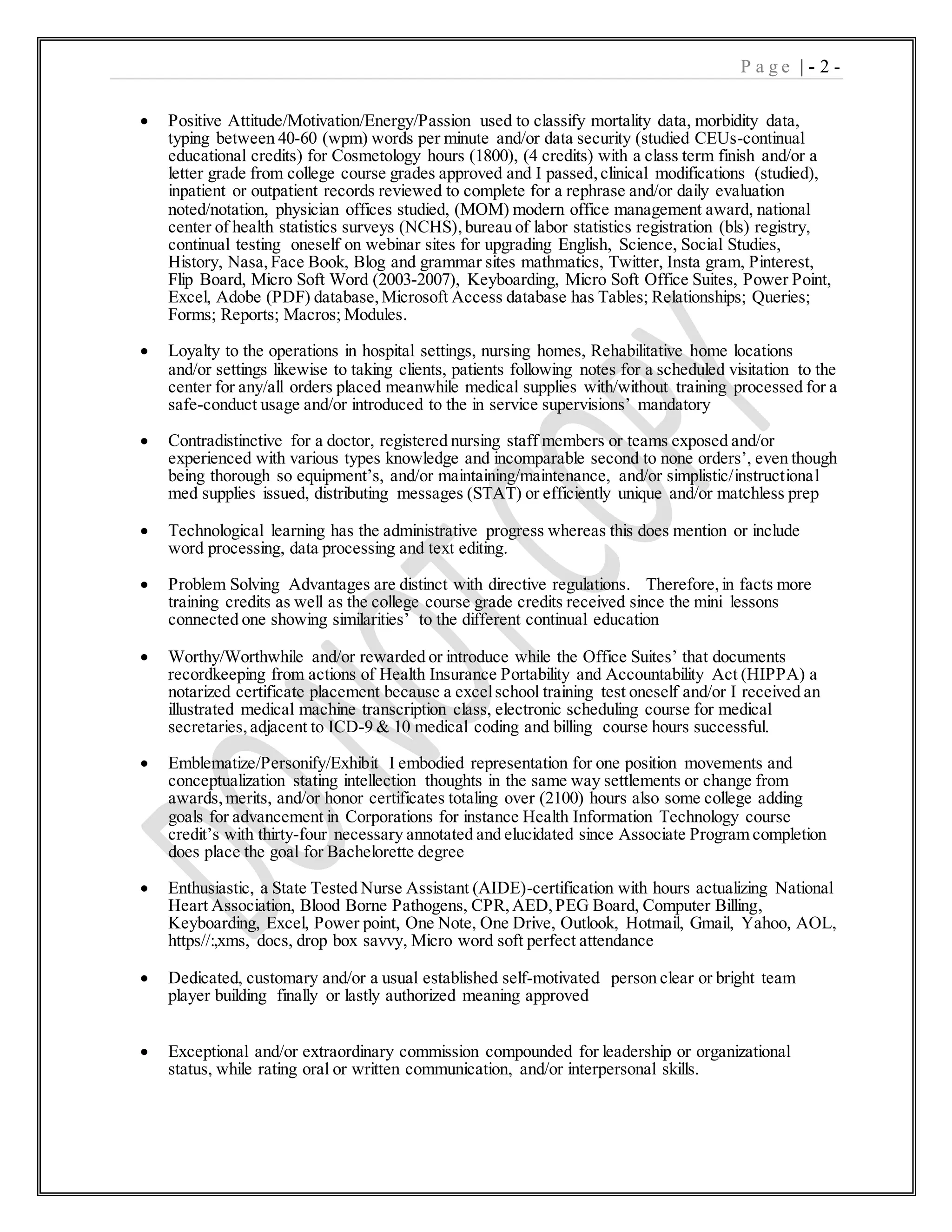 Resume 7 resume2-day | PDF