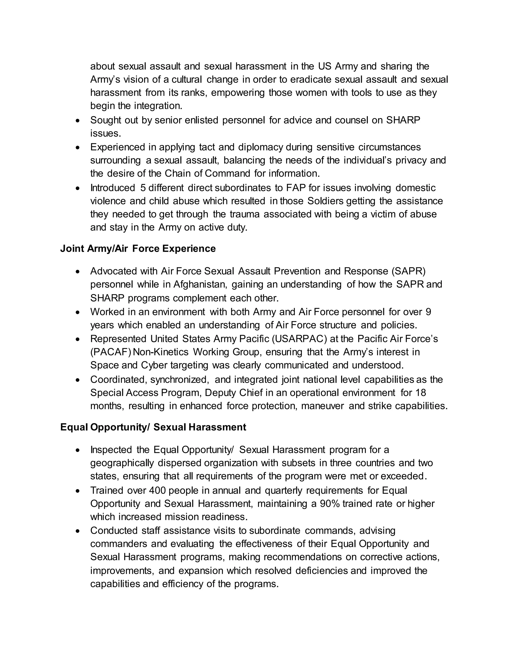 Targeted Resume Victim Advocate | DOCX