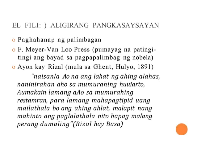 Kaligiran Pangkasaysayan , El Filibusterismo.pptx