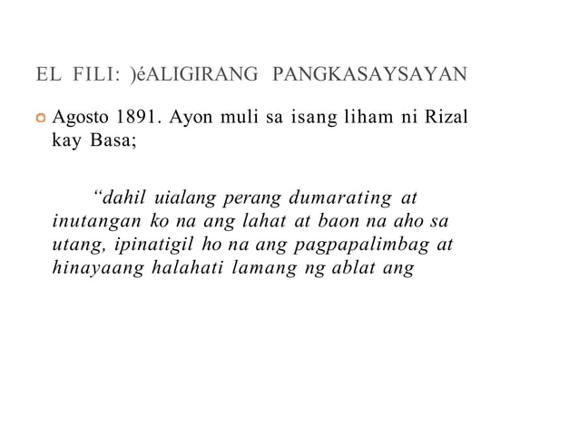 Kaligiran Pangkasaysayan , El Filibusterismo.pptx