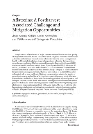 Aflatoxins: A Postharvest Associated Challenge and Mitigation ...