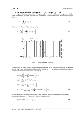Differential Evolution Algorithm with Triangular Adaptive Control Parameter for SHEPWM Switching ...
