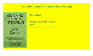 CRACKING DESIGN INTERVIEWS: System Design P.D.F_book | PDF