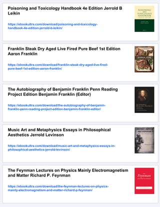 Classical electromagnetism Jerrold Franklin | PDF