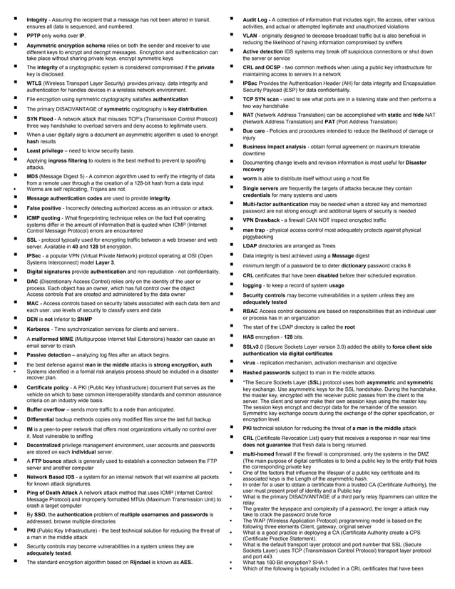 Ericas-Security-Plus-Study-Guide | PDF