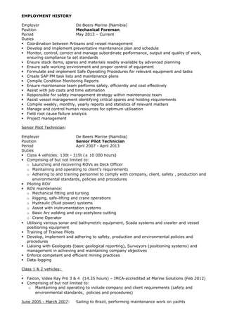 CV J L Engelbrecht | PDF