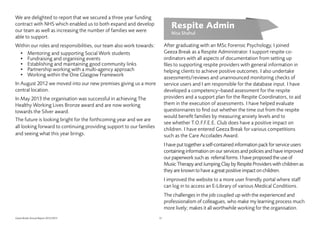 Geeza Break Annual Report 2012, 2013 | PPT