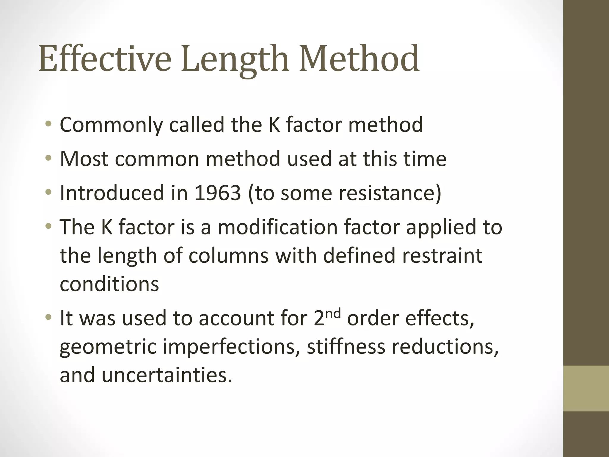 Overview of Direct Analysis Method of Design for | PPTX
