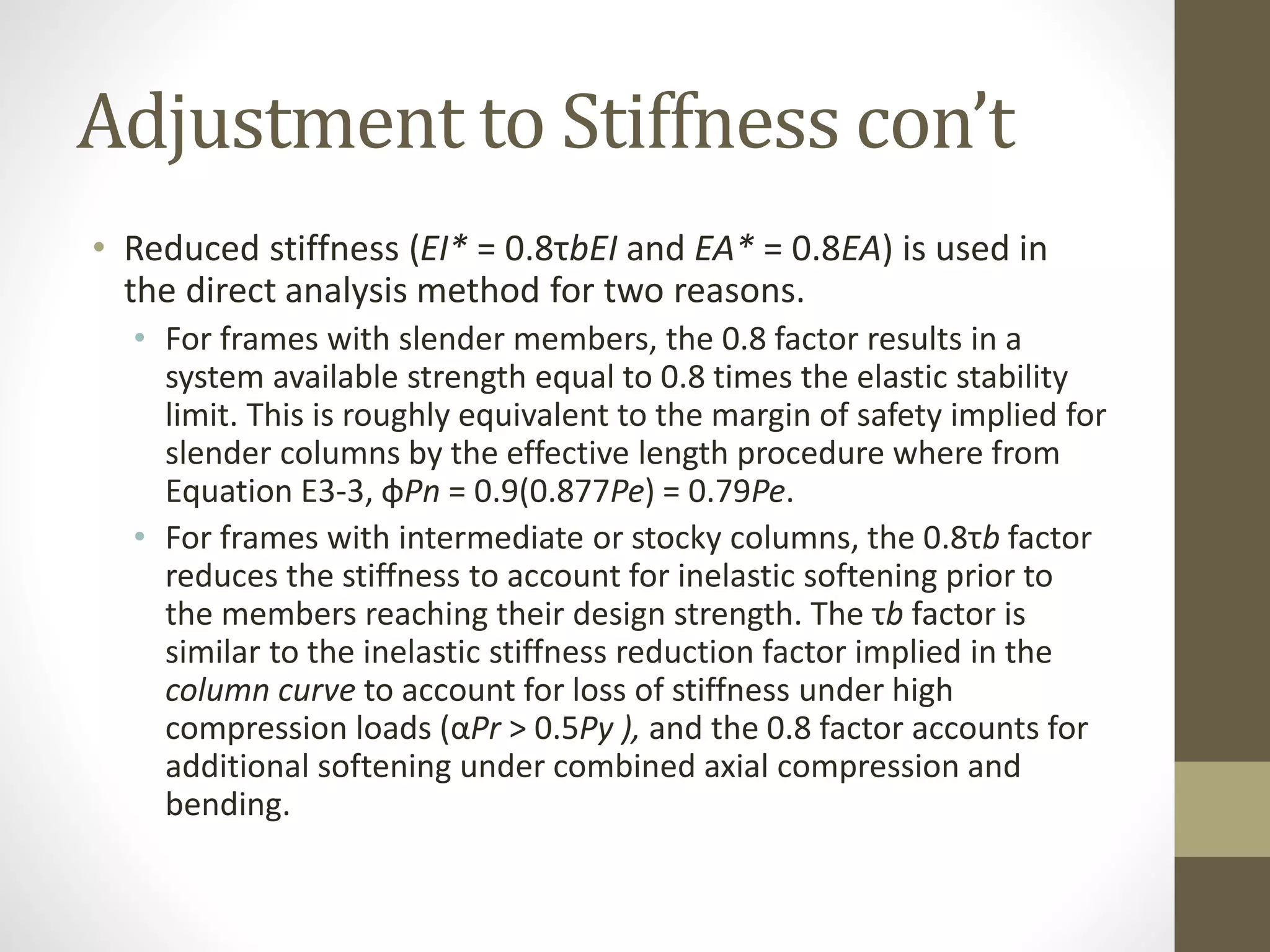 Overview of Direct Analysis Method of Design for | PPTX