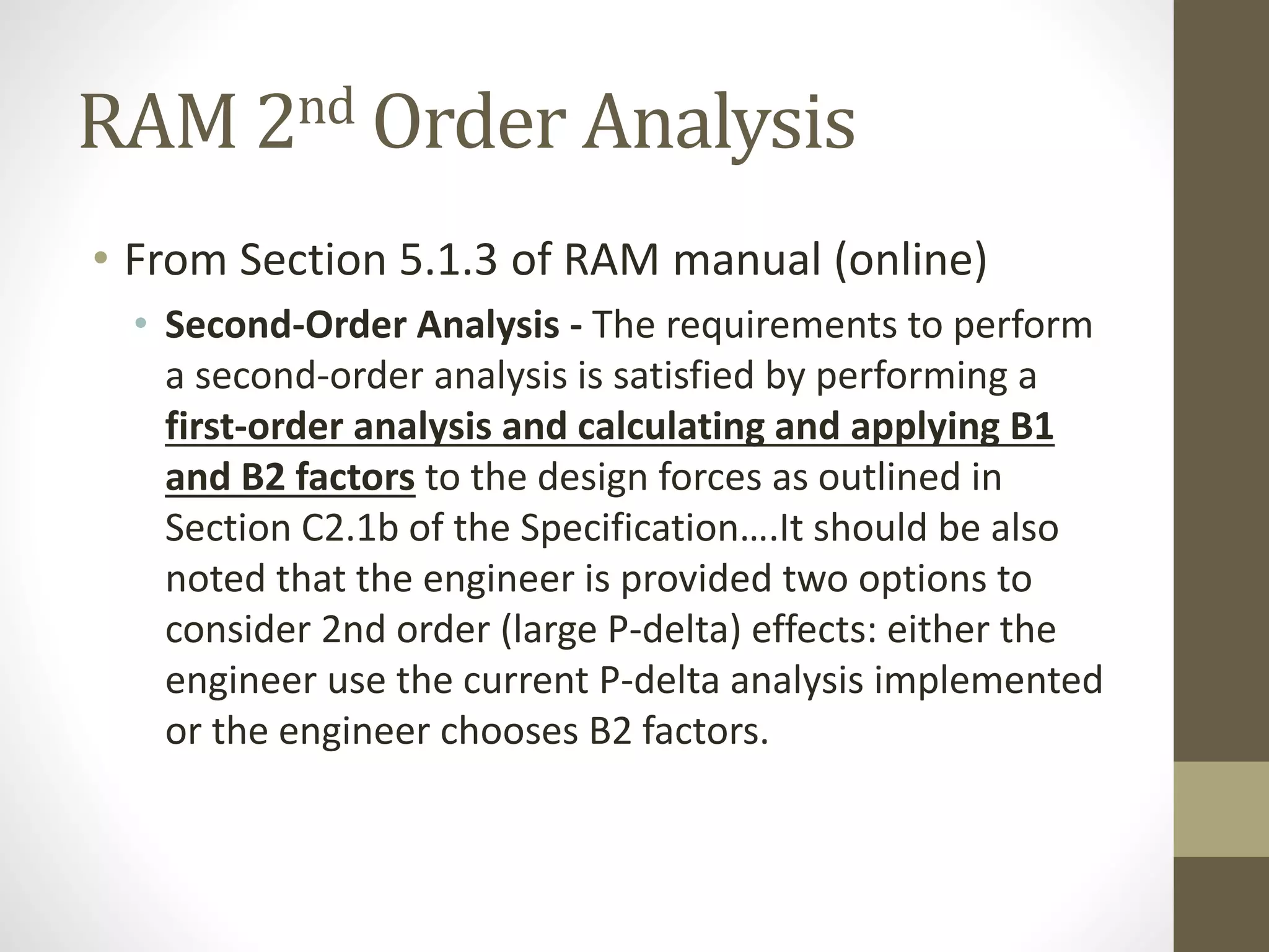 Overview of Direct Analysis Method of Design for | PPTX