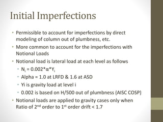 Overview of Direct Analysis Method of Design for | PPTX