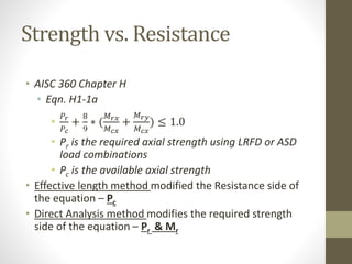 Overview of Direct Analysis Method of Design for | PPTX