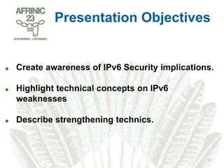 AF-23- IPv6 Security_Final | PPT