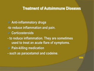 and introduction to auto immune conditions, treatments and testing | PPT