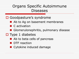 principles of auto immunity one place to start with AI diseases | PPT