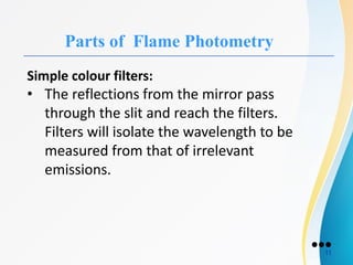 Flame photometry slide share instrumental method of analysis | PDF