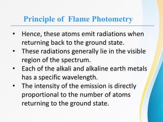 Flame photometry slide share instrumental method of analysis | PDF